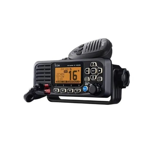ICOM VHF FIXED MOUNT MARINE RADIO (CLASS D DSC) WITH GPS VHF Fixed ...
